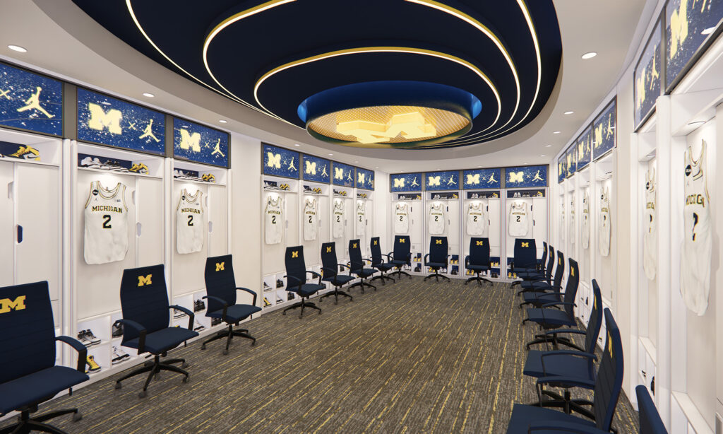 University of Michigan Schembechler Hall Locker Room Renovations ...